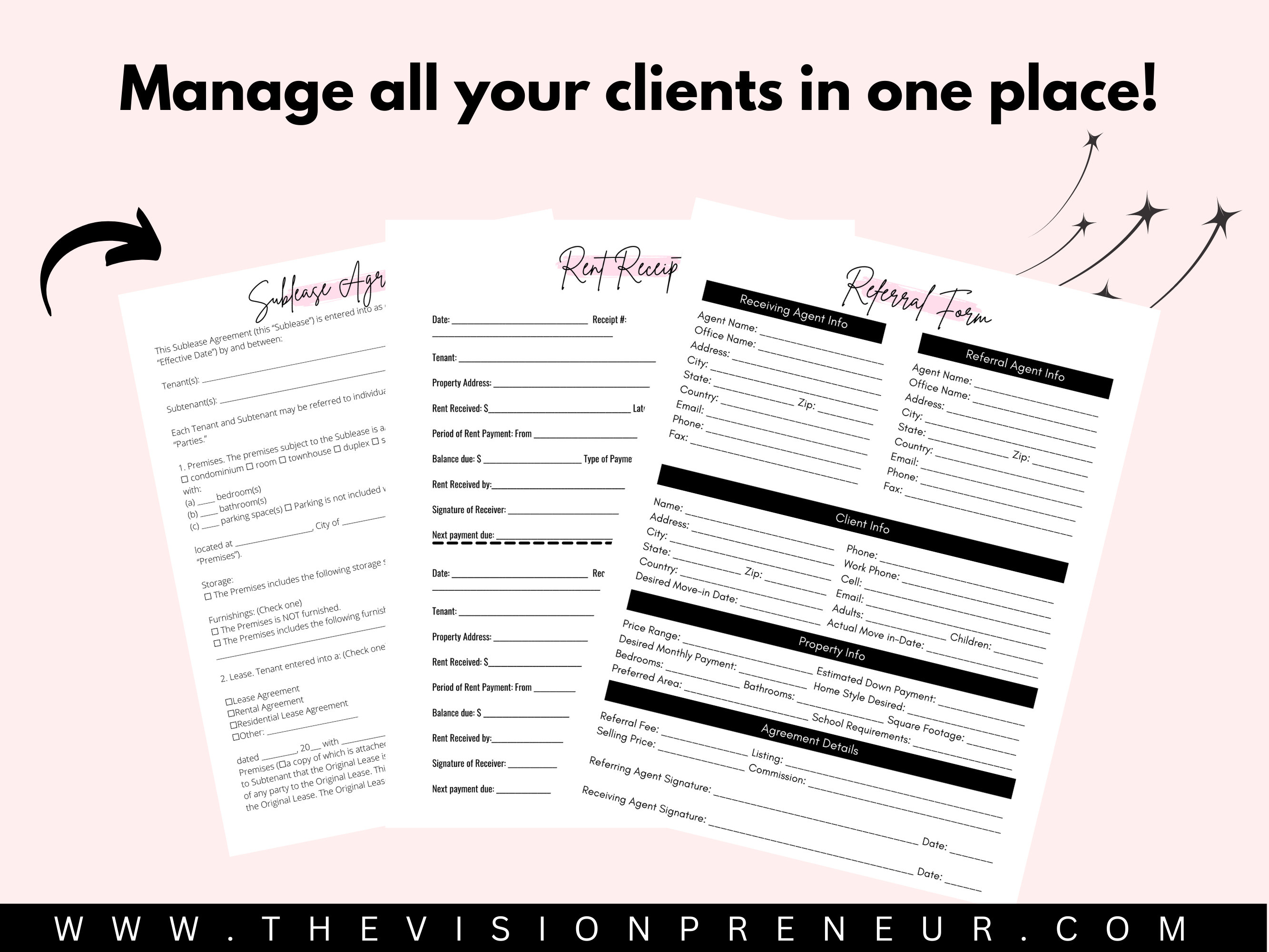 Real Estate Agent Kit, Real Estate Forms, Property Listing, Referral ...