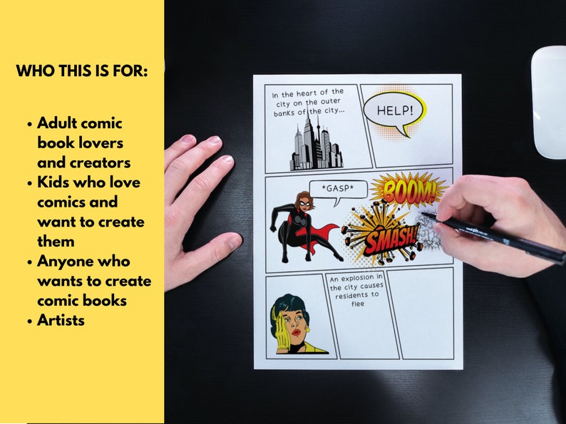 Comic Book Pages Template, Blank Comic Book Strip, Make Your Own Comic ...