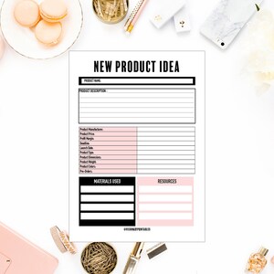 New Product Idea Worksheet: Business Planner (PDF) - Etsy