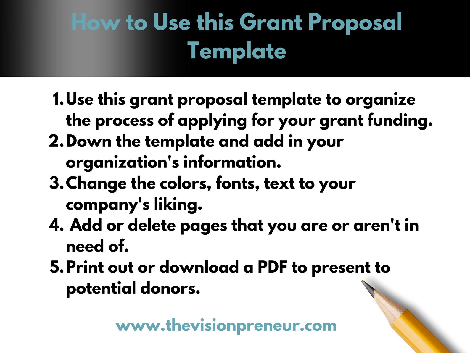 Editable Grant Proposal Template: Colorful Canva Design (digital ...