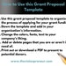 Editable Grant Proposal Template: Colorful Canva Design (digital ...