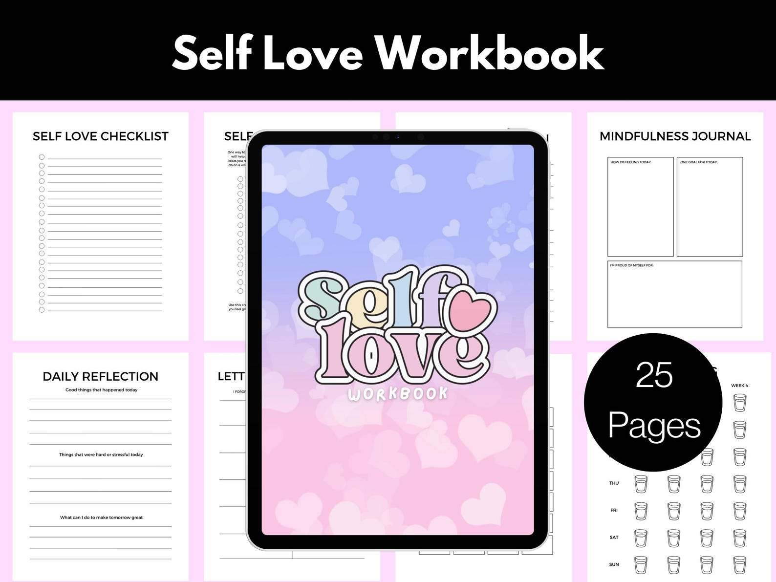 Self-love Workbook PDF: Mindfulness Journal, Self-care Planner (digital Download) - Etsy