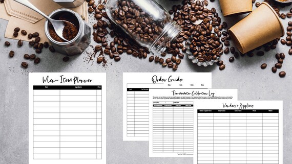 Paper Paper & Party Supplies Coffee Shop Business Kit Coffee Barista ...