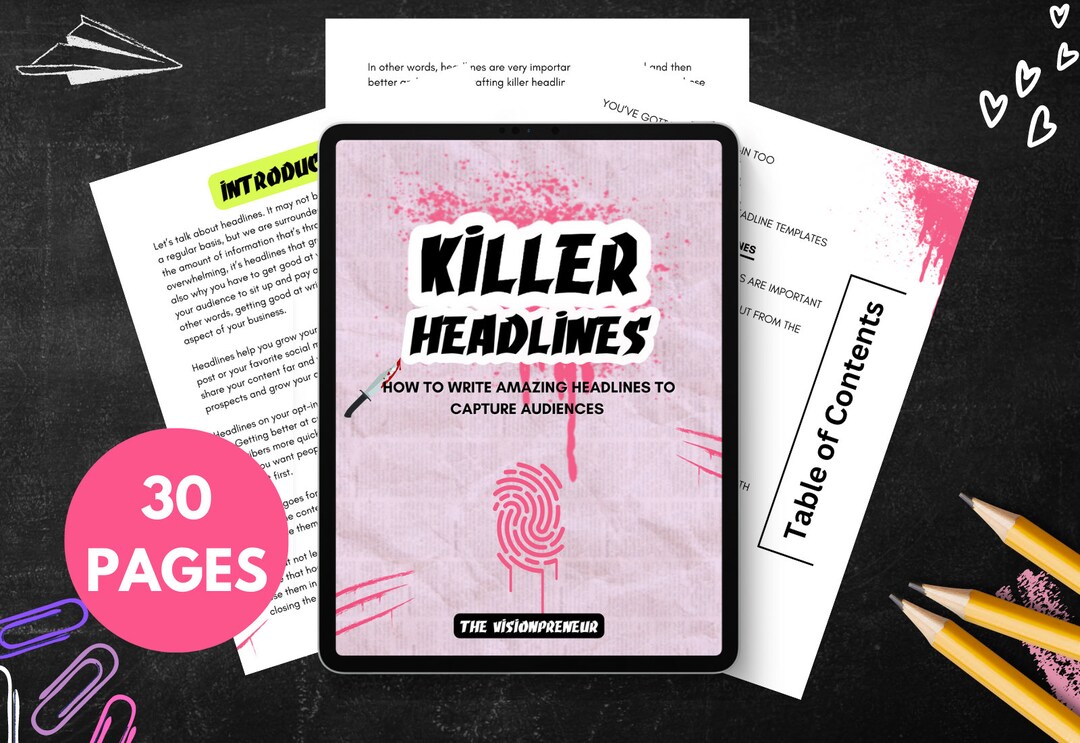 Killer Headlines- How to Write Amazing Headlines to Capture Audiences ...
