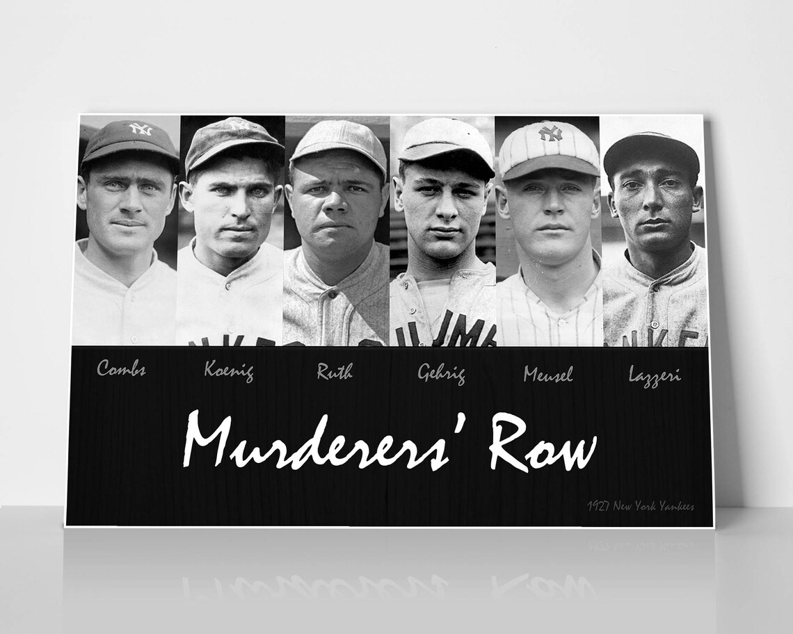 Murderers' Row 1927 New York Yankees Poster - Etsy