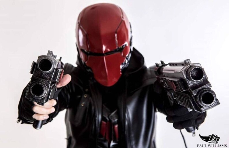 Red Hood Cyborg Ninja Helmet Extreme Details | Etsy