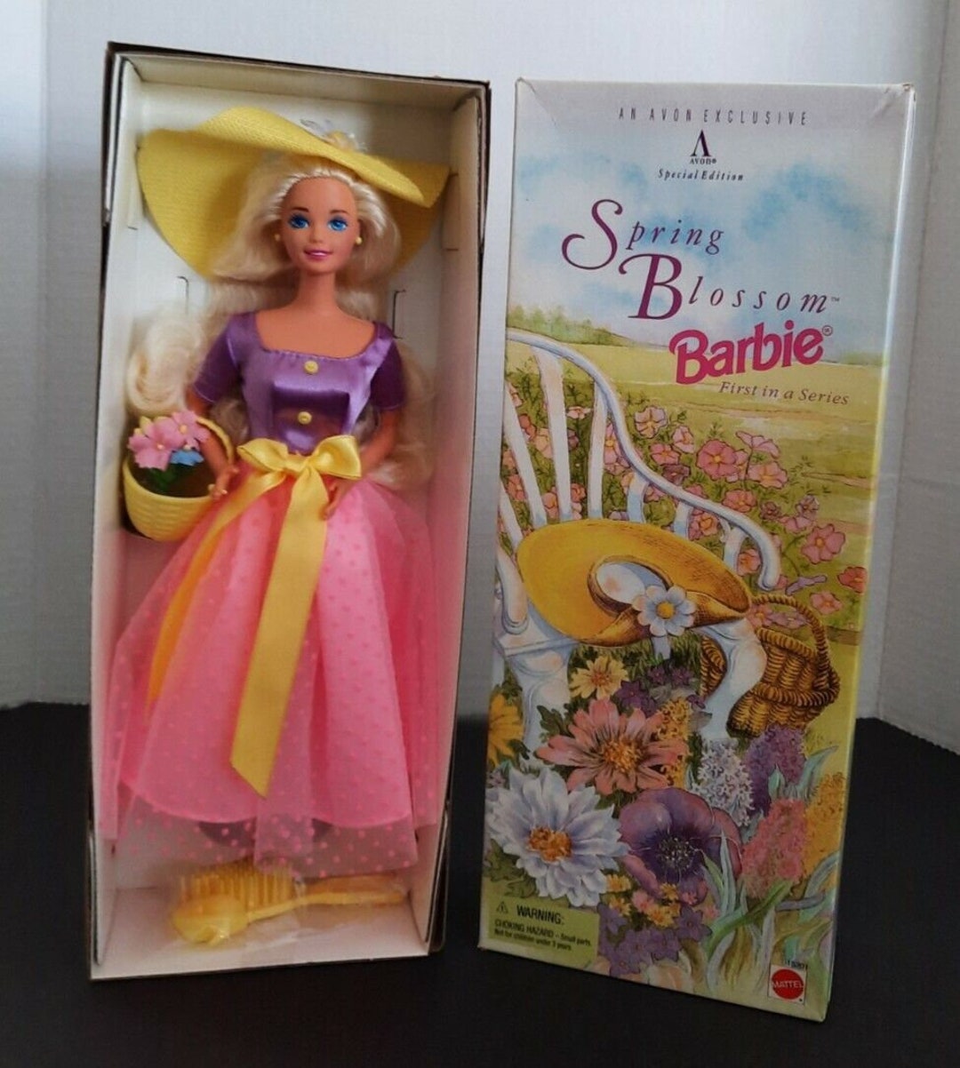 Spring Blossom Barbie First in a Series 1995 Mattel 15201 Avon ...