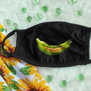 Face Mask Corn on the Cob Bob Blumer Original Cotton Mask Reusable Face ...