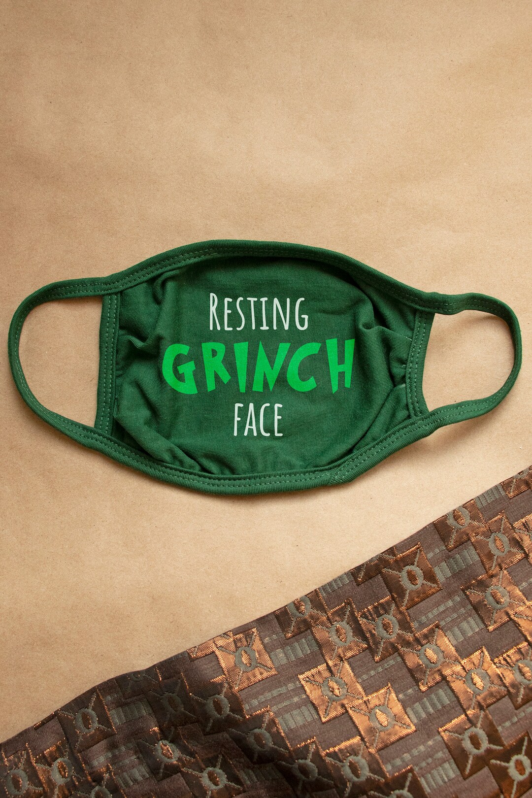 Resting Grinch Face Mask Cotton Mask Reusable Face Mask - Etsy