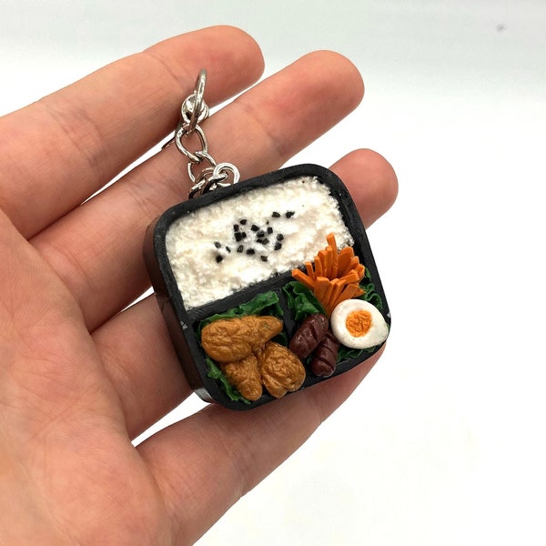 Japanese Bento Box Keychain - Etsy