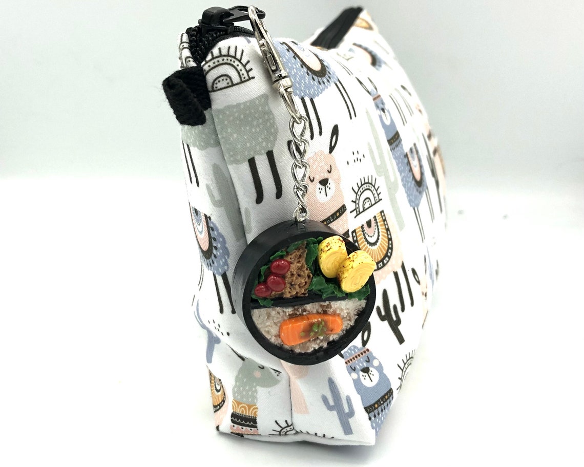 Miniature Salmon and Rice Bento Box Polymer Clay Keychain | Etsy