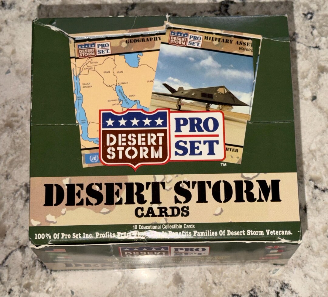 1991 Pro Set Desert Storm Cards - Partial Box of 30 Sealed Packs - Etsy