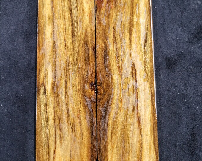 Stabilized Spalted Hackberry Wood Knife Handle Scales Set NHB 02 - Etsy