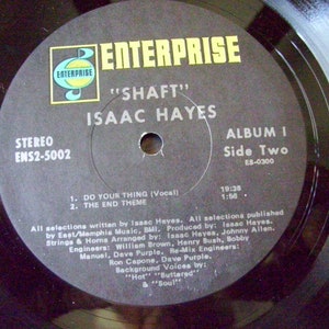 Isaac Hayes - Shaft Music From the Soundtrack - Etsy
