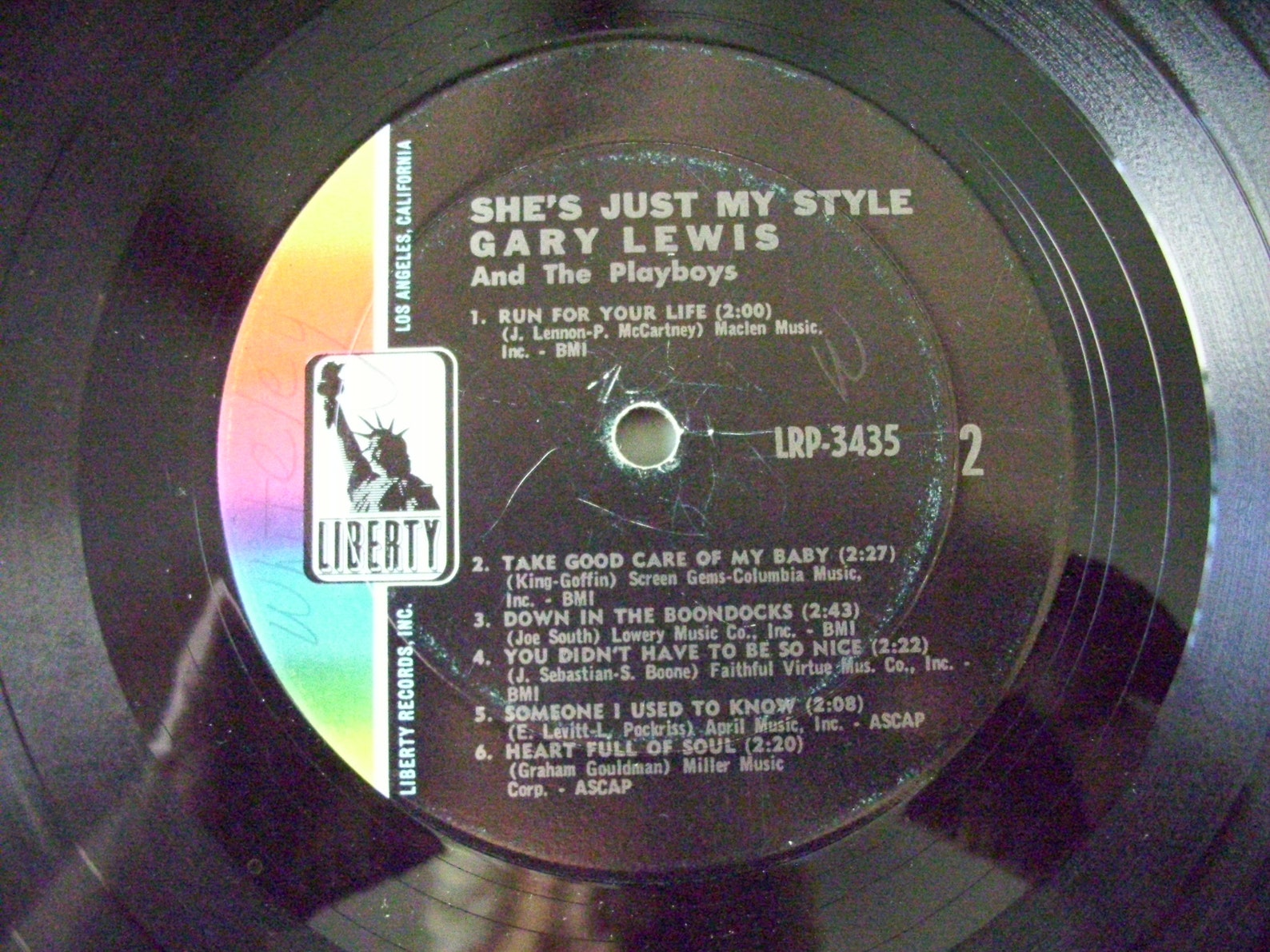 Gary Lewis & the Playboys - She's Just My Style Vinyl - Etsy
