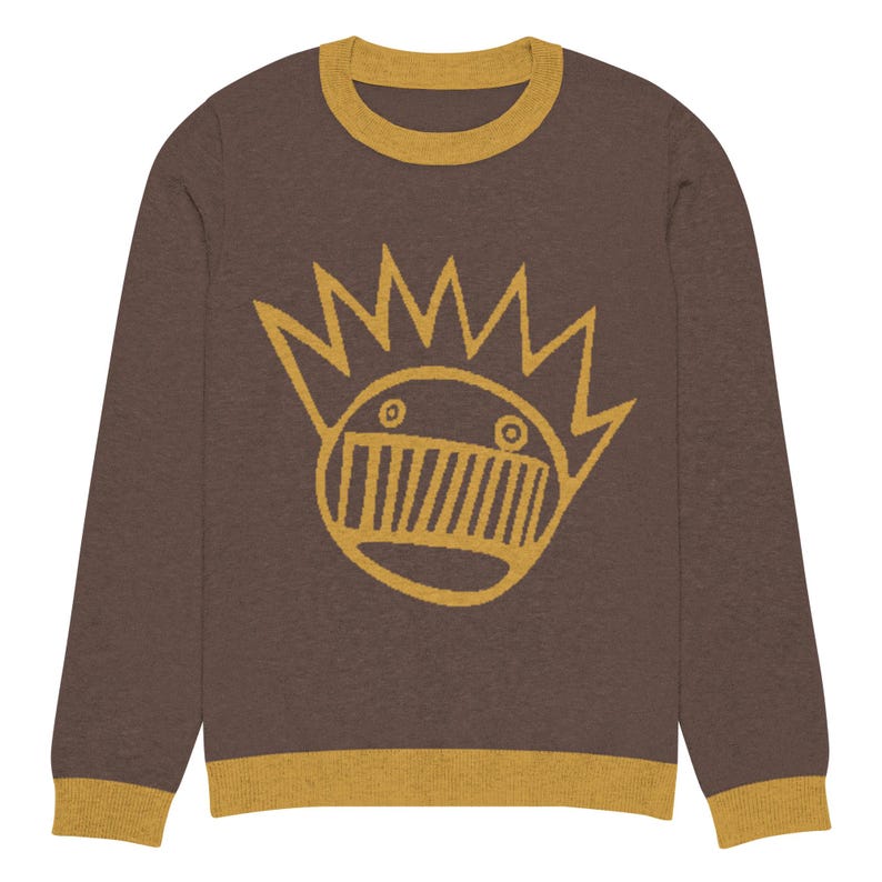 Ween Boognish Brown Mustard Knitted Sweater, Gift for Music Lover ...