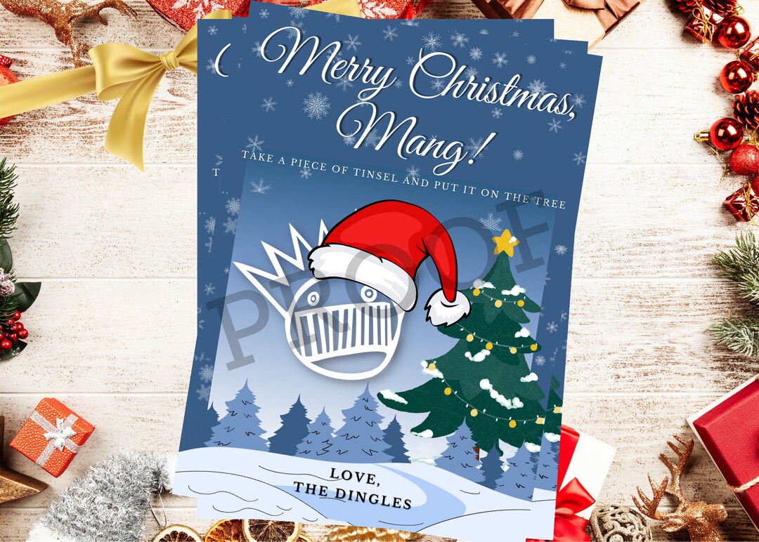 Ween Boognish Christmas Card Instant DIGITAL Download YOU Edit and ...