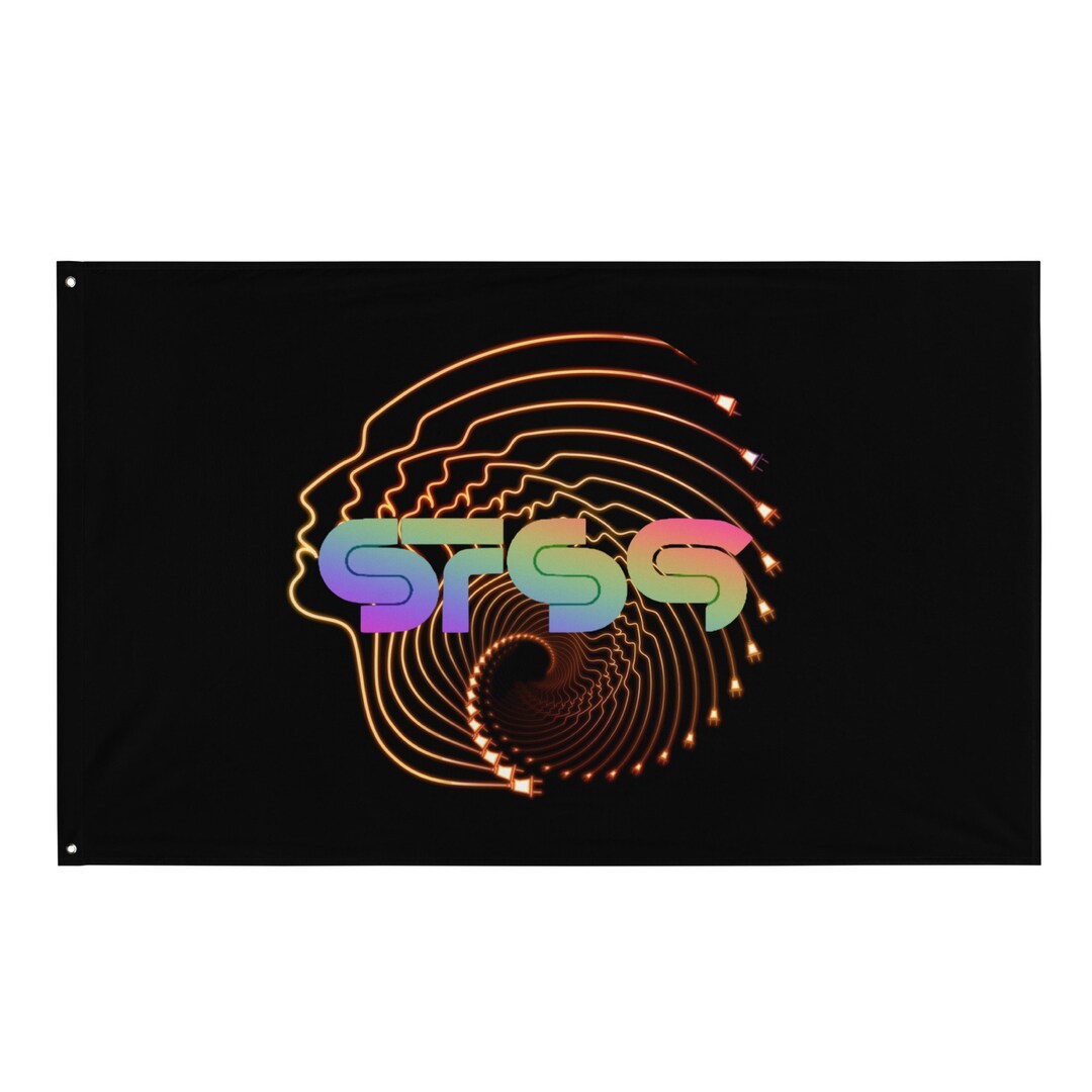 STS9 Face Light Swirl Festy Flag, | Rave Flag - Camping Flag - EDM Flag ...
