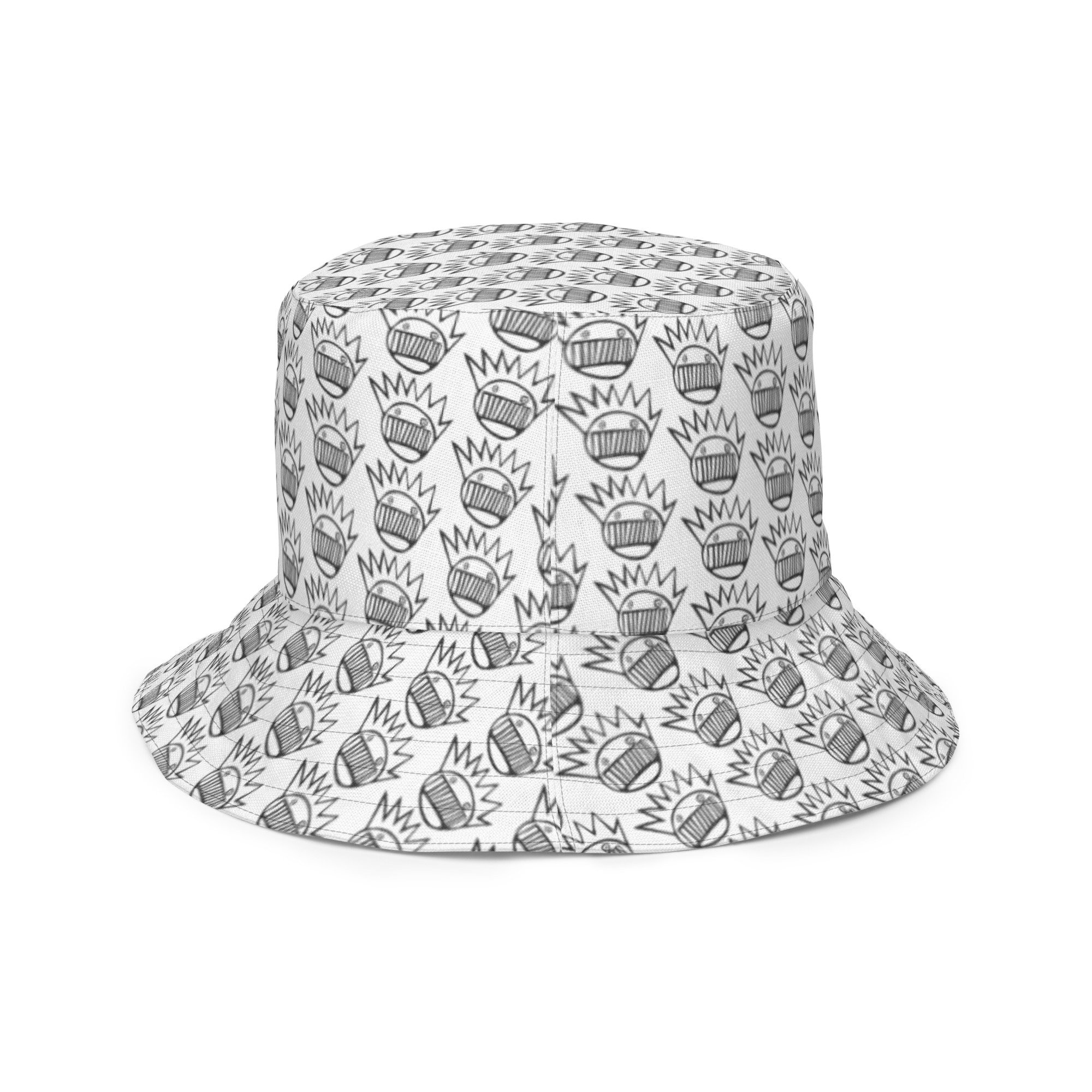 WEEN Boognish Reversible Black and White Bucket Hat - Etsy