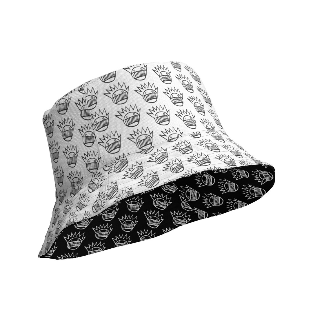 WEEN Boognish Reversible Black and White Bucket Hat, Festival Hat, Gift ...