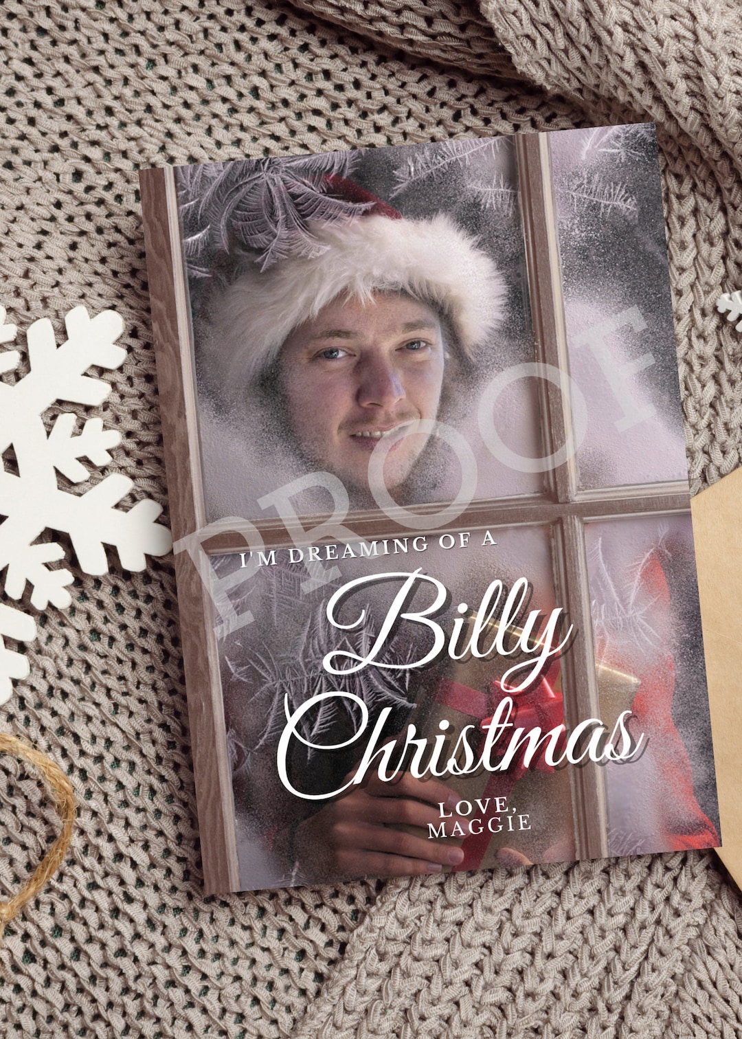 Billy Christmas Card Instant DIGITAL Download YOU Edit and Print - Etsy
