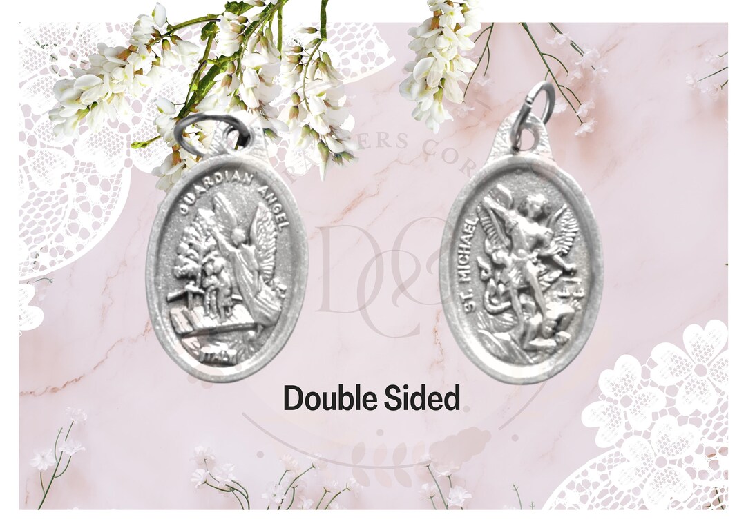 Lot of 3 Guardian Angel, St. Michael Medal, Medallion, Charm, for ...