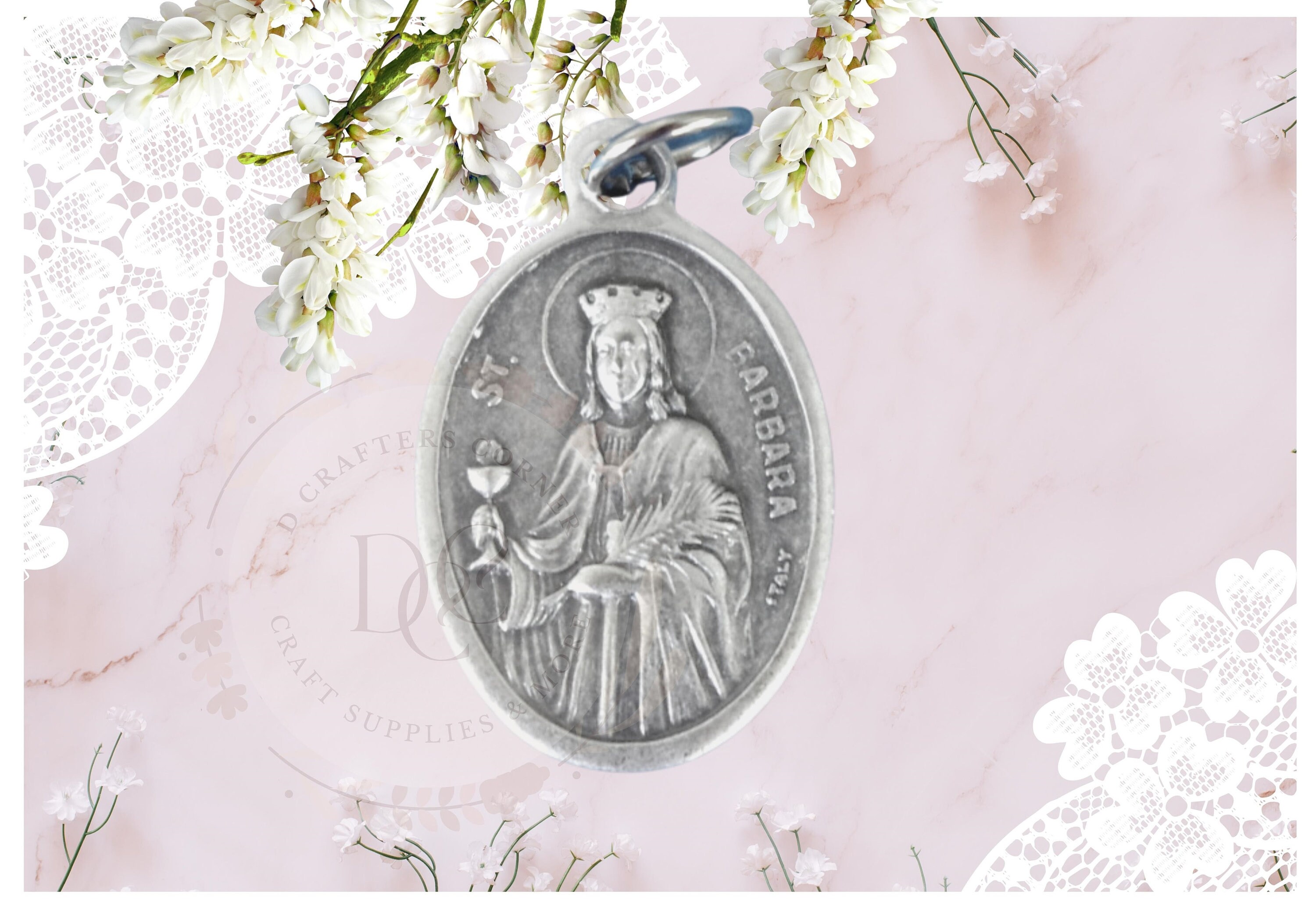 Lot of 3 St. Barbara Medal, Patron Saint of Architect, Builders ...