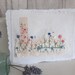 Summer Wildflowers Post Card, Hand Sewn Wildflower Inspired Post Card ...