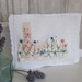 Summer Wildflowers Post Card, Hand Sewn Wildflower Inspired Post Card ...