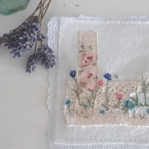Summer Wildflowers Post Card, Hand Sewn Wildflower Inspired Post Card ...