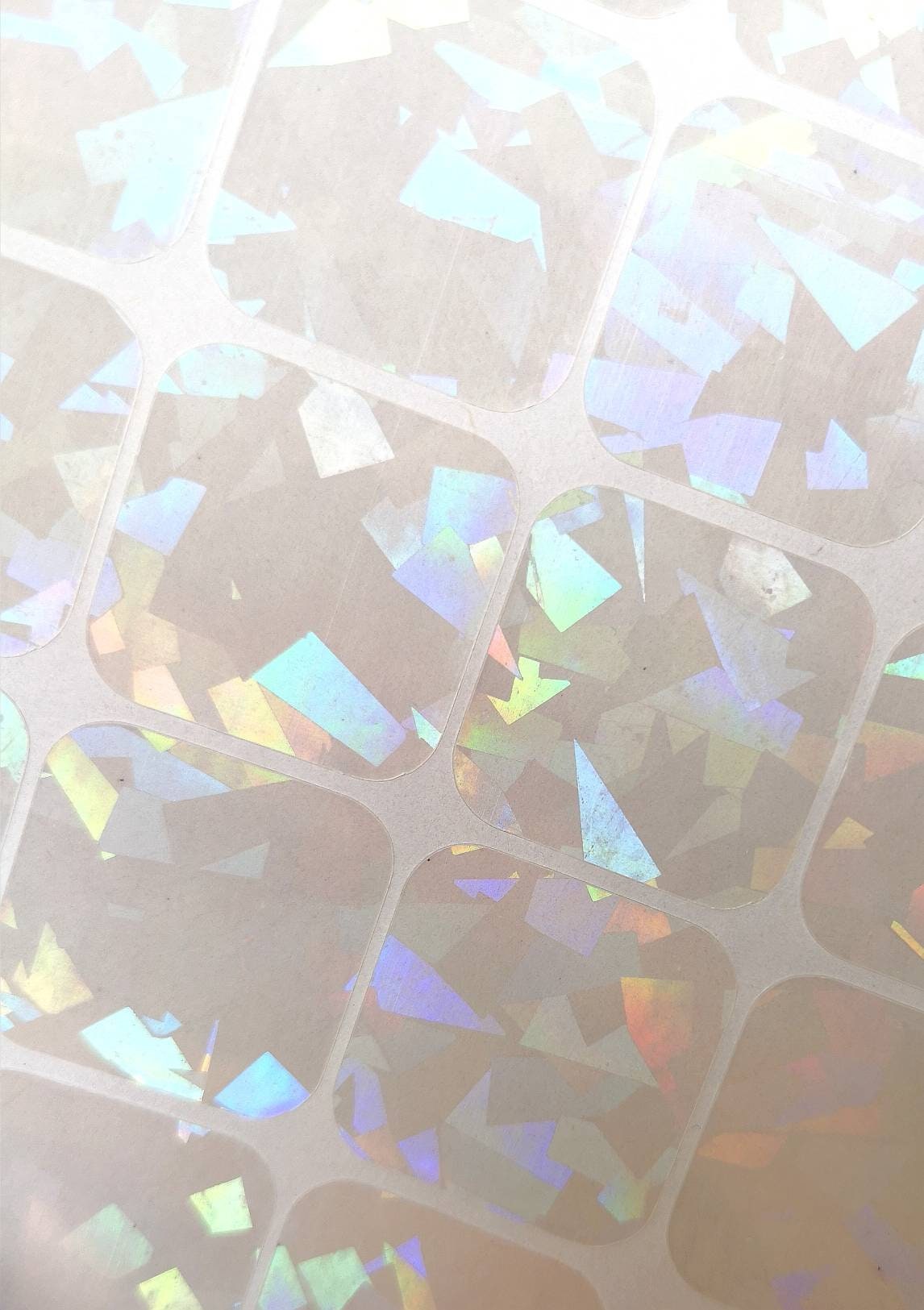 Transparent Holographic Rounded Square Geometric Planner | Etsy