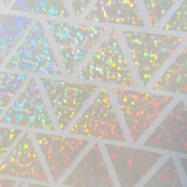 Transparent Triangle Stickers - Etsy