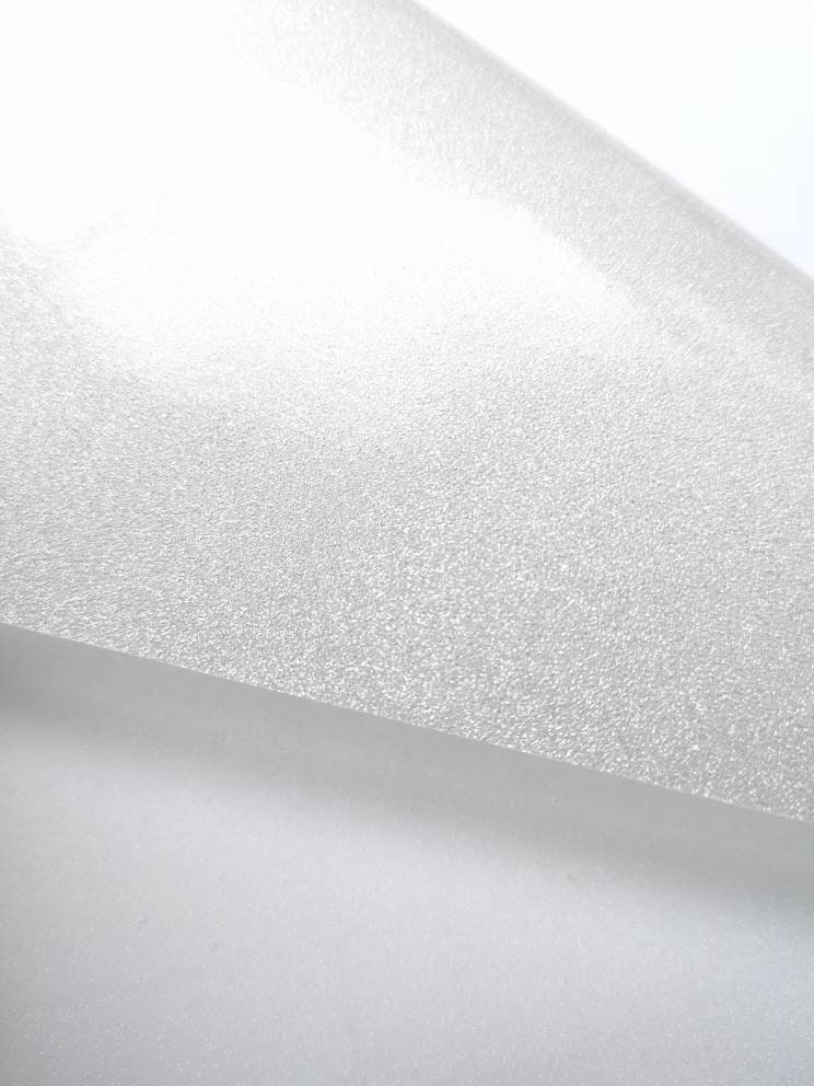 A4 Transparent Clear Fine Glitter Silver Sticker Sheet - Etsy