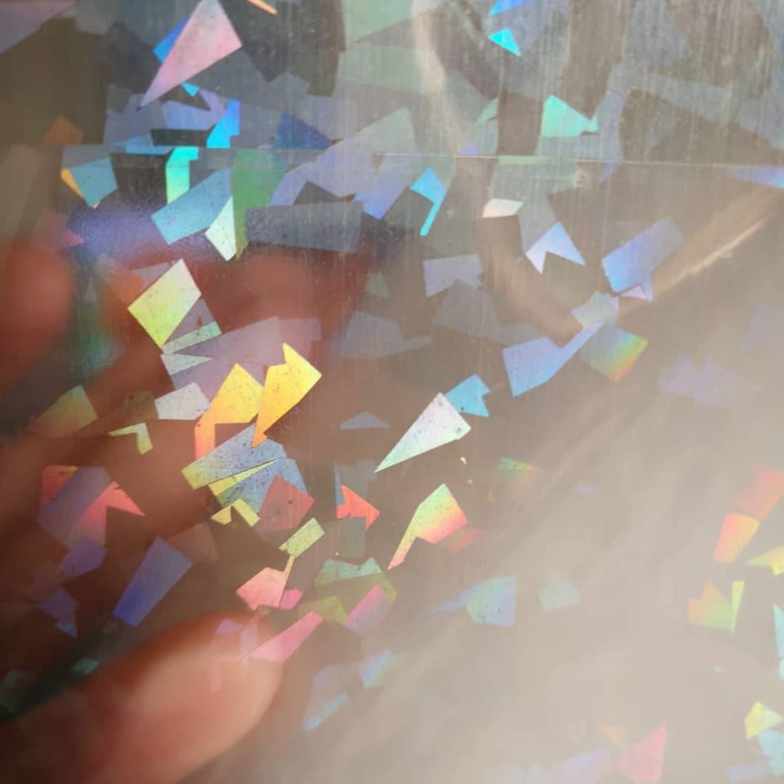 Wholesale Cracked Ice Holographic Laminate Overlay A4 Sticker | Etsy