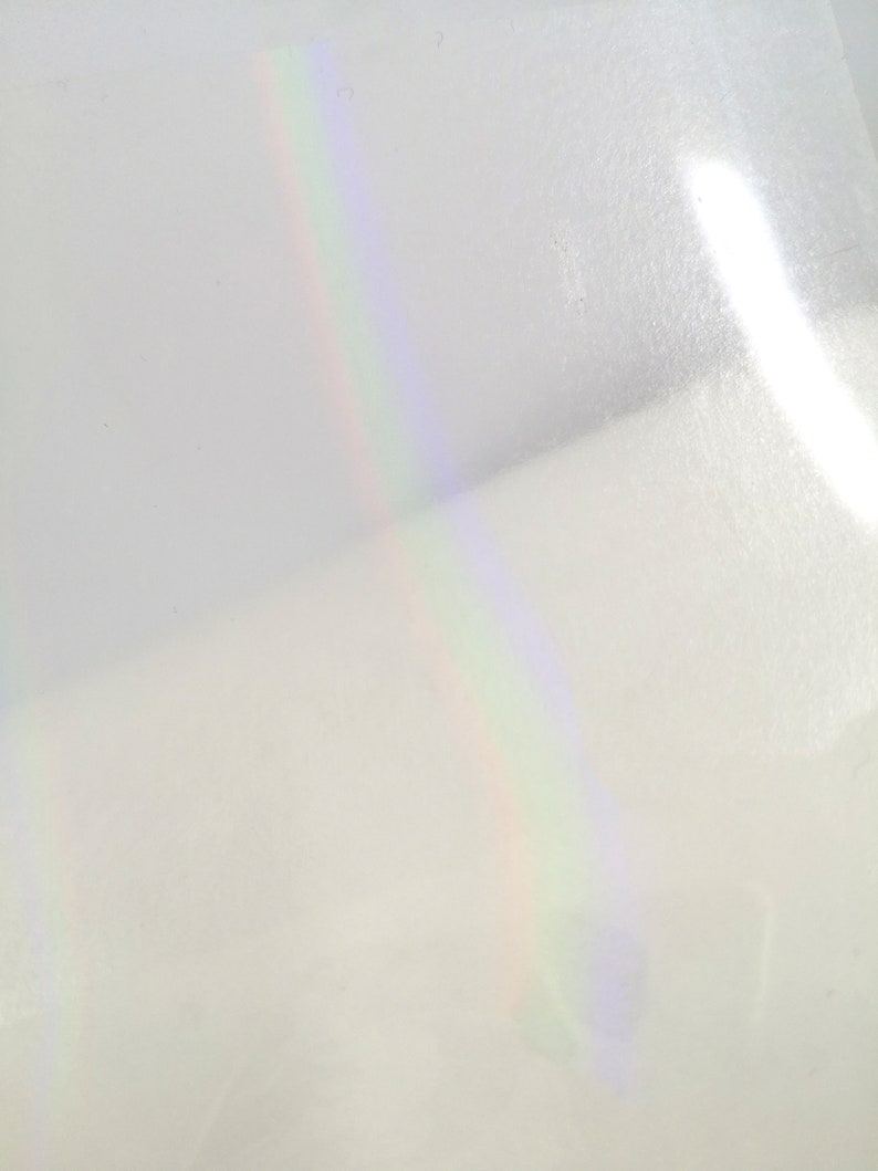 A4 MIX 5 Transparent Holographic Sticker Paper Sheet Clear - Etsy UK