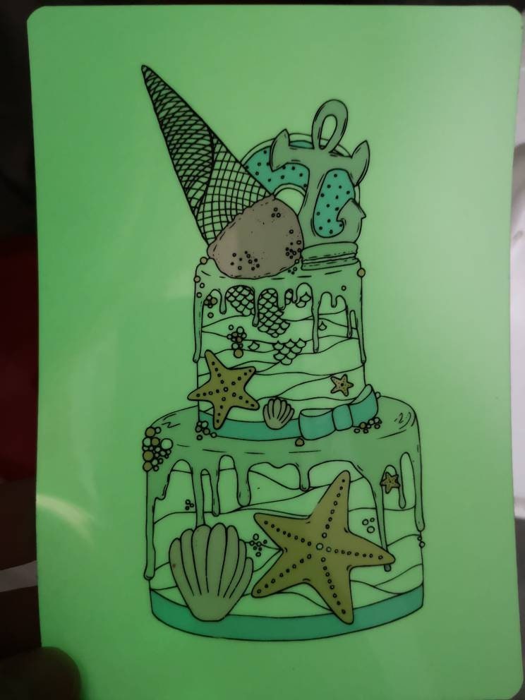 A4 Glow in the Dark Printable Sticker Sheets Green 2 - Etsy