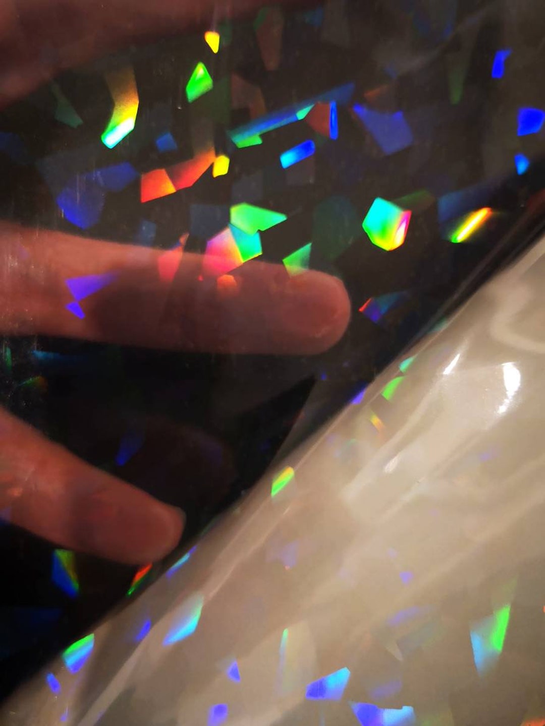 CRACKED ICE A4 Holographic Overlay Self-adhesive Vinyl Cold - Etsy UK