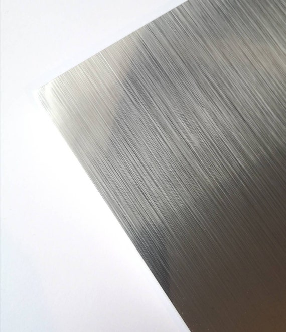 A4 LASER Printable Brushed Silver Sticker 5 Sheets | Etsy