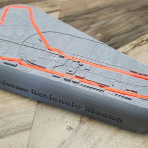 Monza F1 Track Map - Topographic LED Model - 3D Printed - Etsy