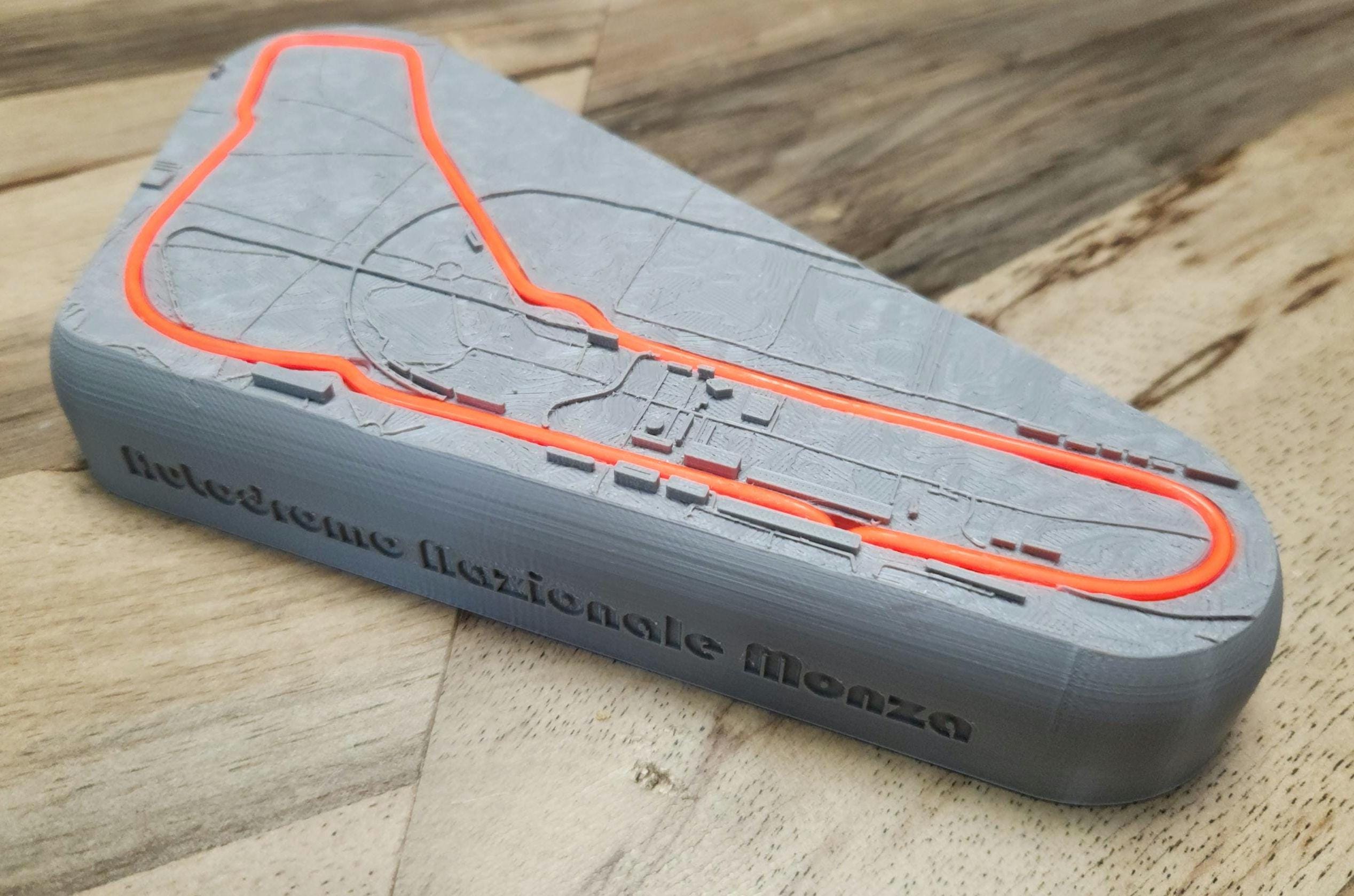 Monza F1 Track Map - Topographic LED Model - 3D Printed - Etsy