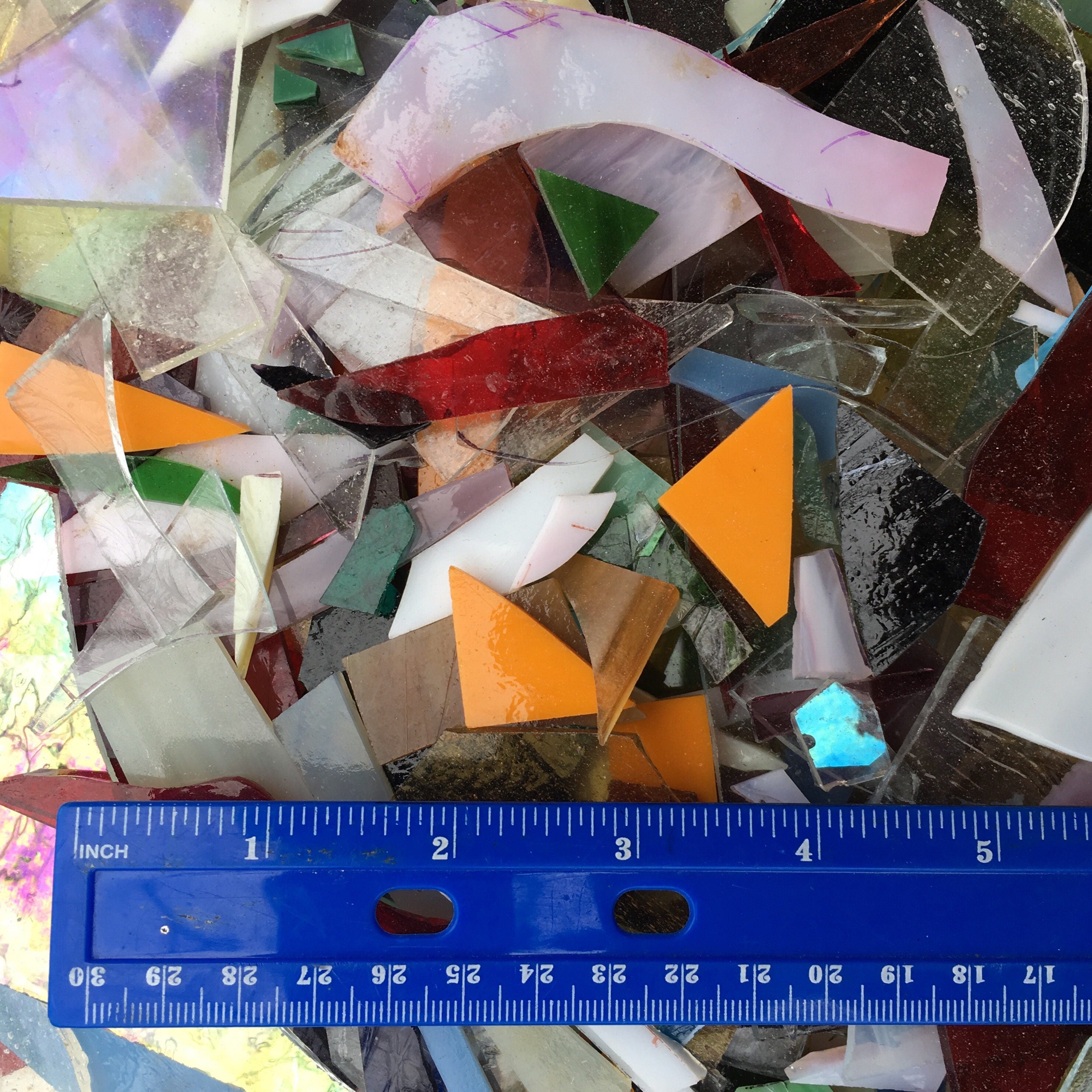 Colored Scrap Stained Glass You'll Love. - Etsy