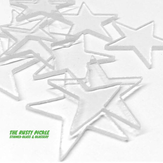 Clear Glass Precut Stars you'll Love. Explore the amazing | Etsy