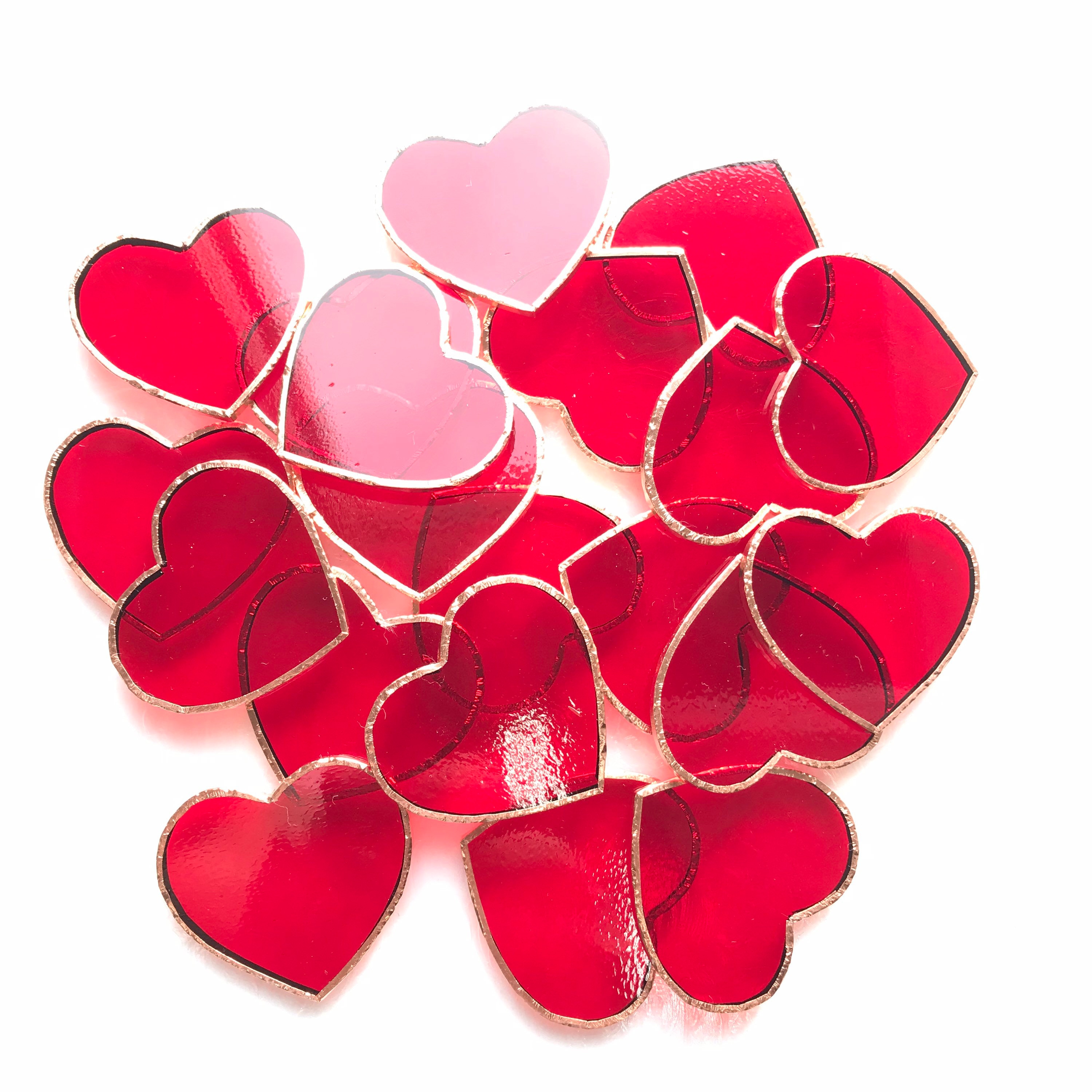 Cherry Red Precut and Foiled Hearts You'll Fall in Love With! - Etsy