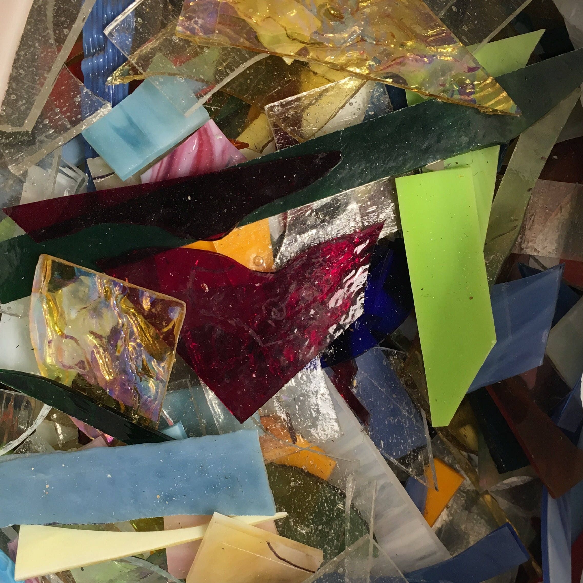 Colored Scrap Stained Glass You'll Love. - Etsy