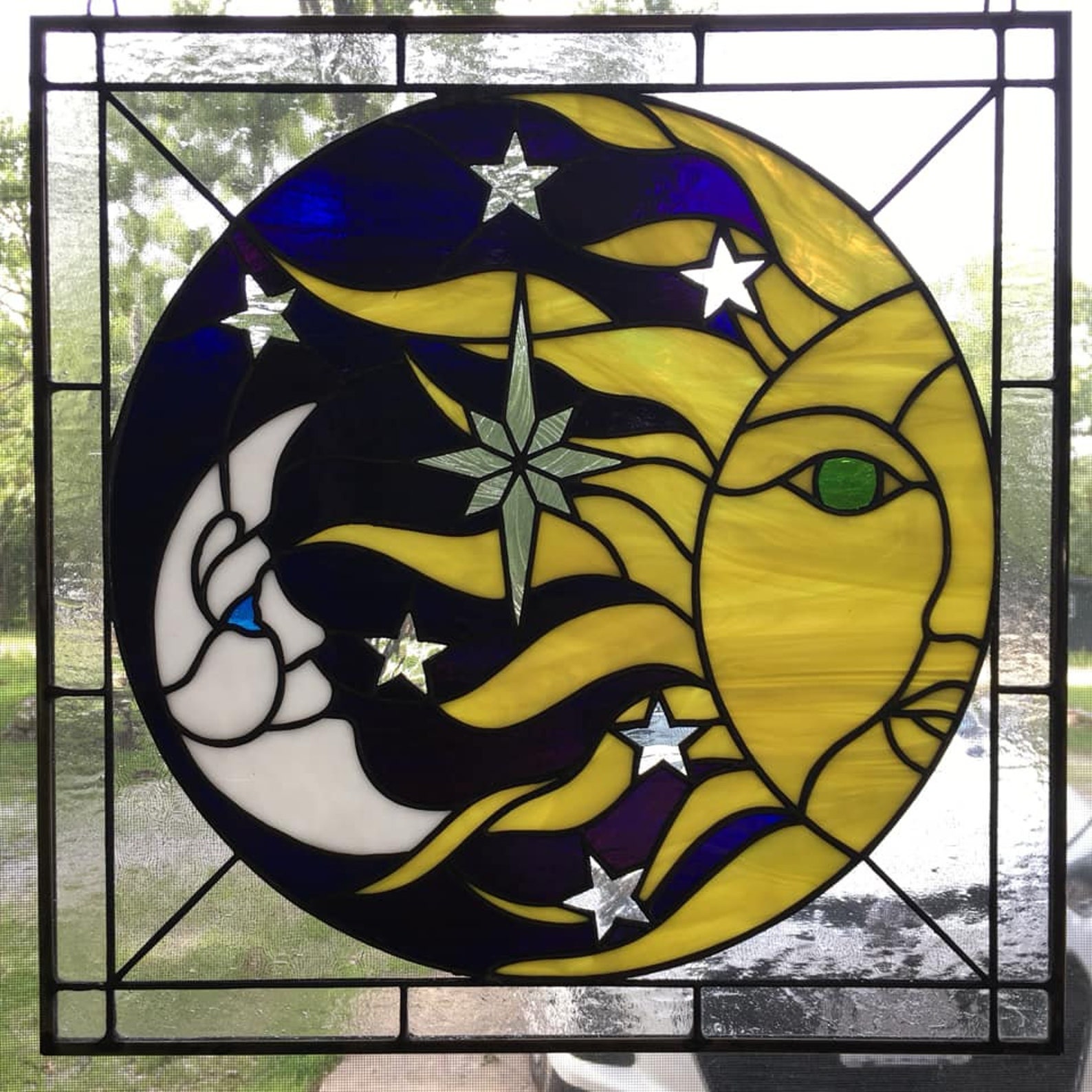 Sun-moon Panel (pattern Only) - Etsy Canada