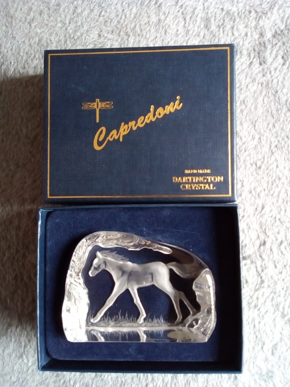 Capredoni Dartington Crystal Miniature Colt C70003 | Etsy