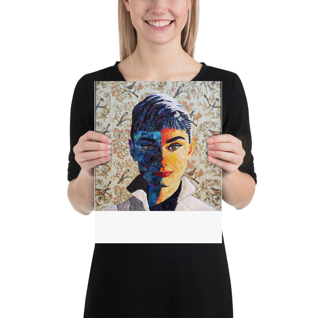 Unframed Audrey Print With Original Quilt Art by Mary Pascoe - Etsy