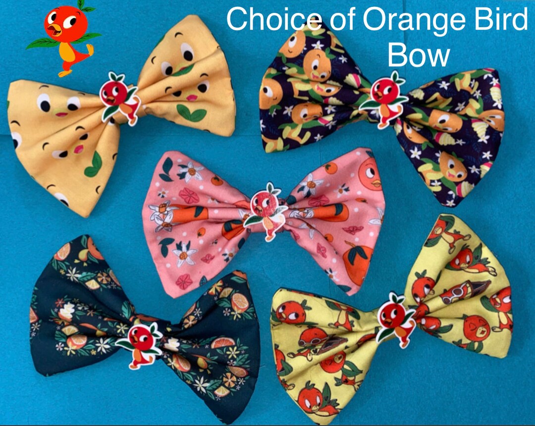 Choice of Orange Bird Bow - Etsy