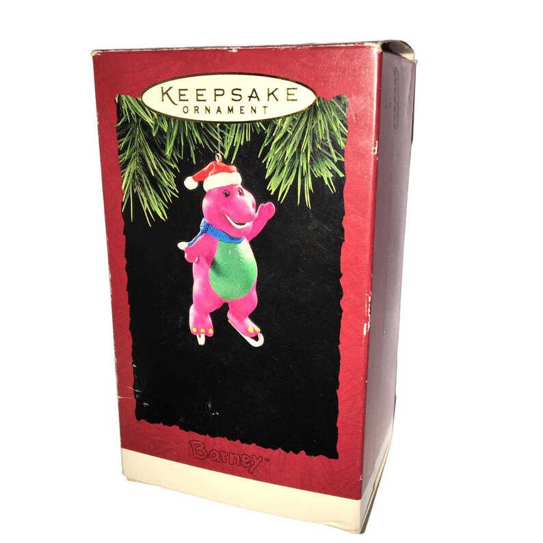 1994 Barney barney Hallmark Keepsake Christmas Tree Ornament QX596-6 ...