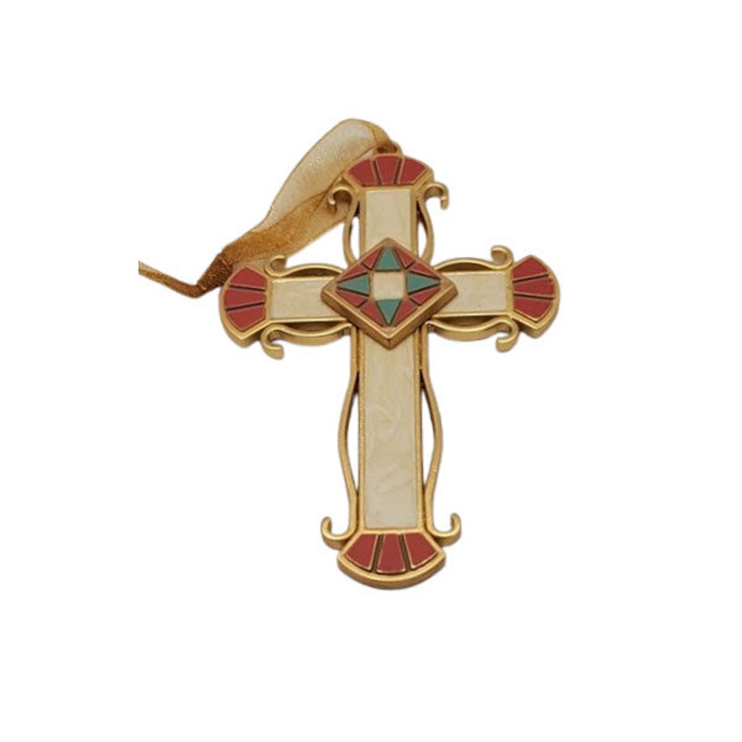 2005 Mosaic of Faith (cross) Hallmark Keepsake Christmas Tree Ornament ...